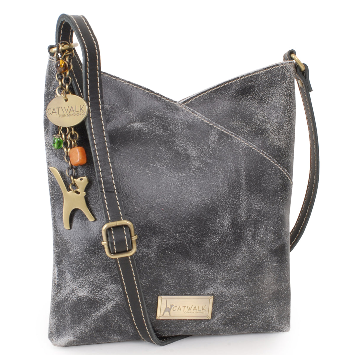 Leather Cross Body Bag | Flora | Catwalk Collection Handbags – The Real ...