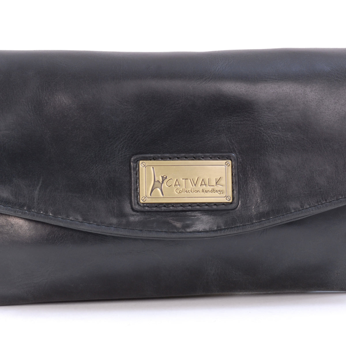 Leather Clutch Bag | Hannah | Catwalk Collection Handbags – The Real ...