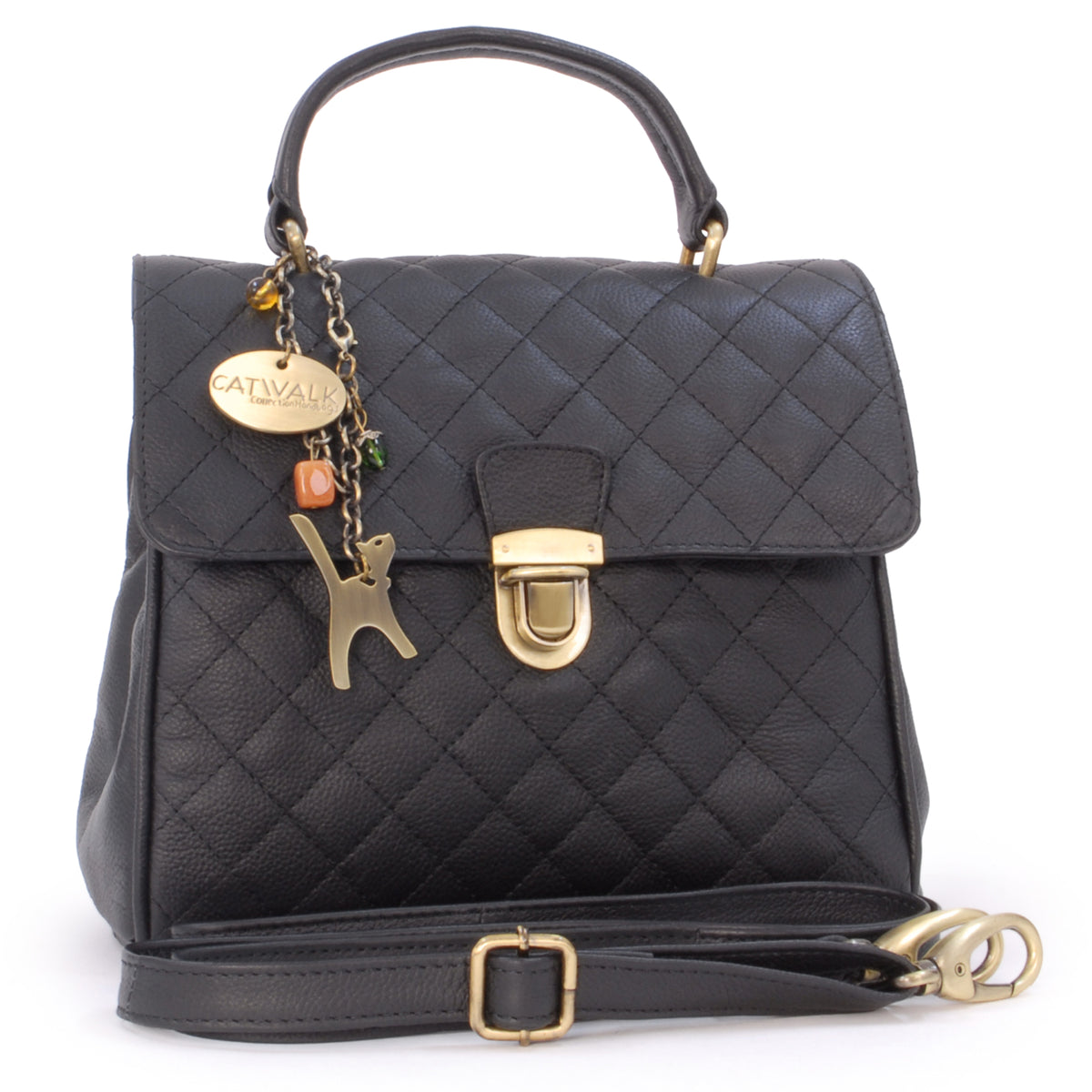 Quilted Leather Handbag | Hayley |Catwalk Collection Handbags – The ...