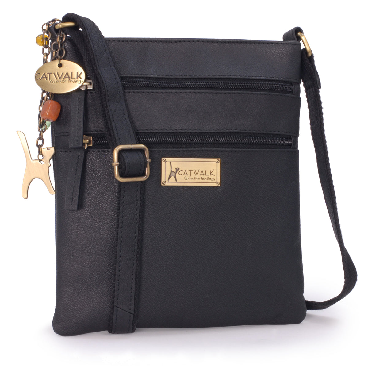 Leather Cross Body Bag | Nadine |Catwalk Collection Handbags – The Real ...