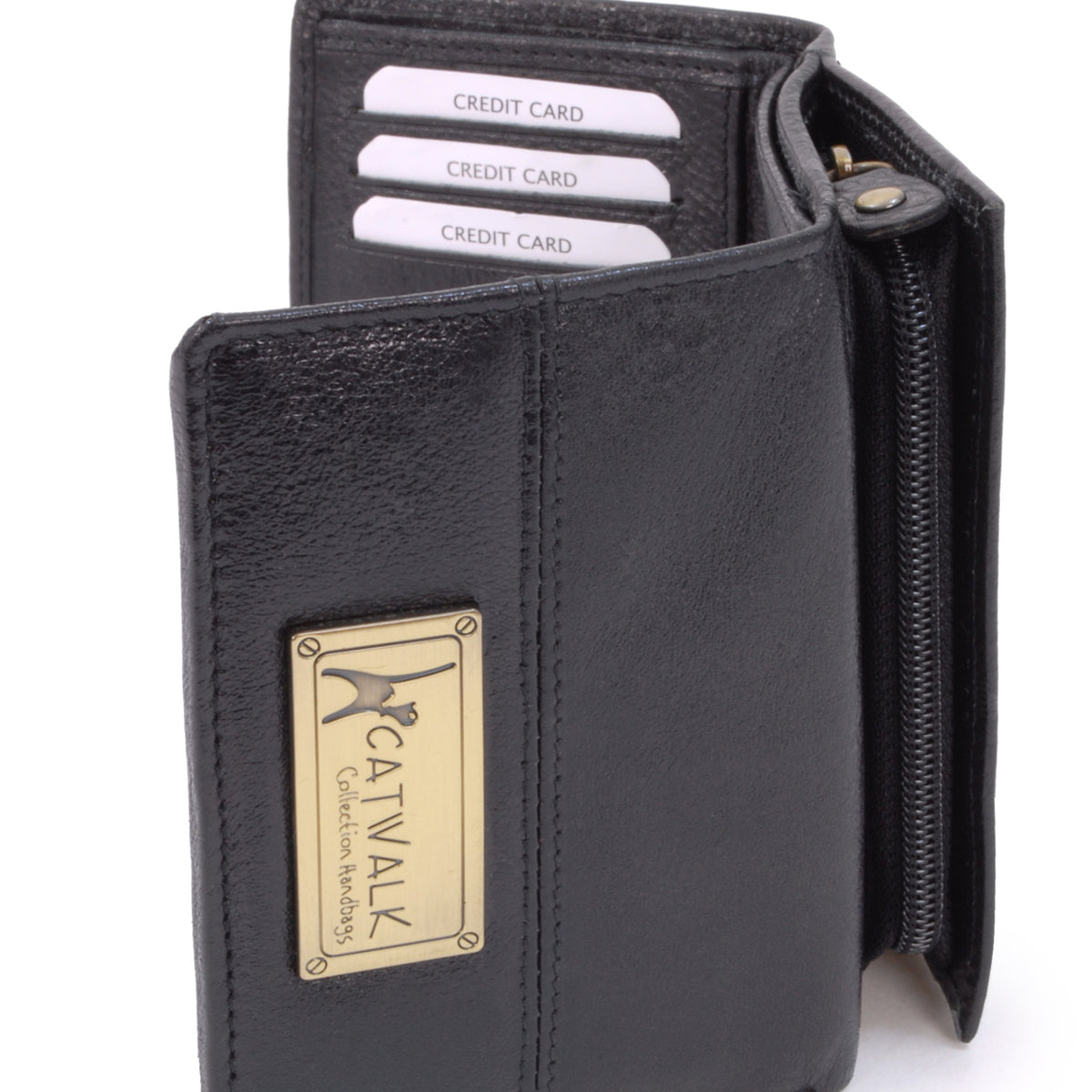 Leather Trifold Purse | Victoria |Catwalk Collection Handbags – The ...